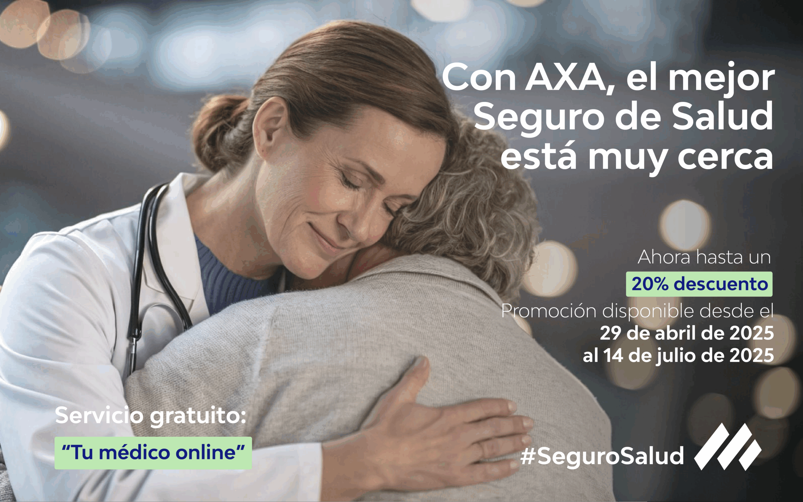 La campaña de AXA Salud ya está en marcha: hasta un 20% de descuento y médico online gratuito ...
